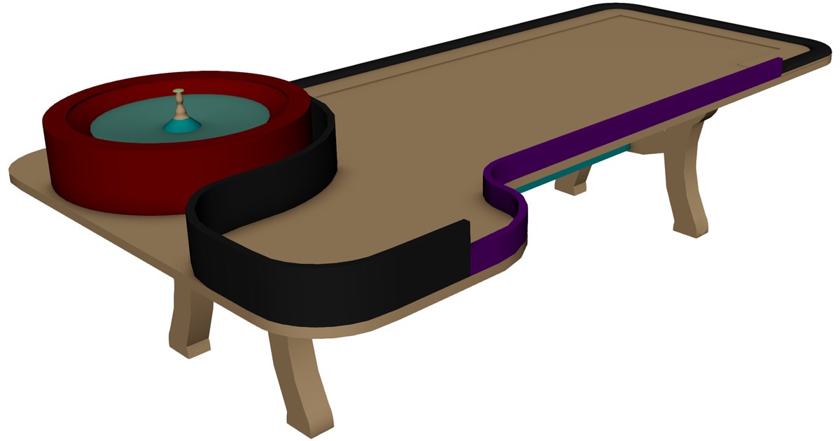 Roulette Table 3D Model - 3D CAD Browser