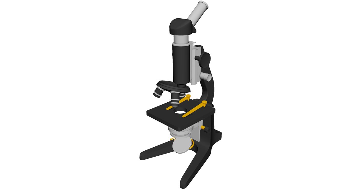 Microscope 3D Model - 3D CAD Browser