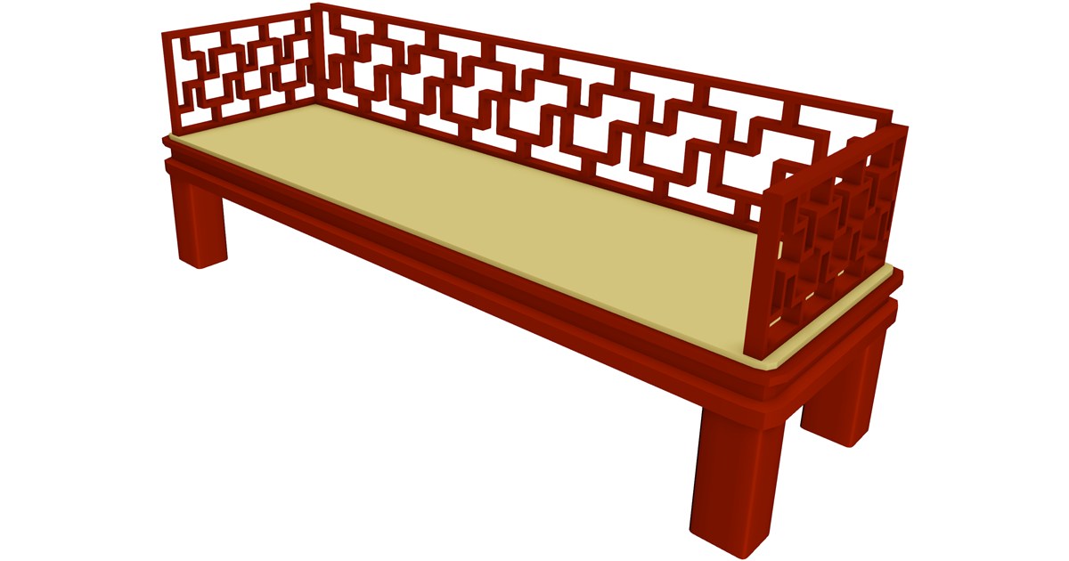 Bench 3D Model - 3D CAD Browser
