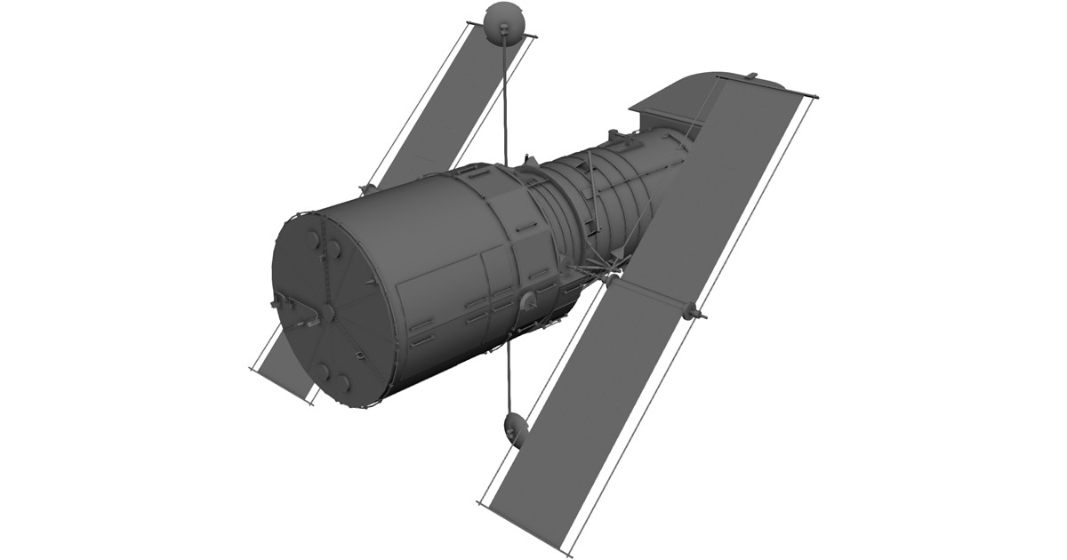 Hubble Space Telescope CAD Model - 3D CAD Browser