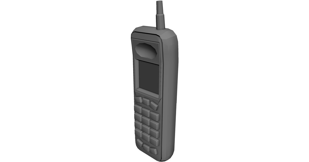 Cordless Phone 3D Model - 3D CAD Browser