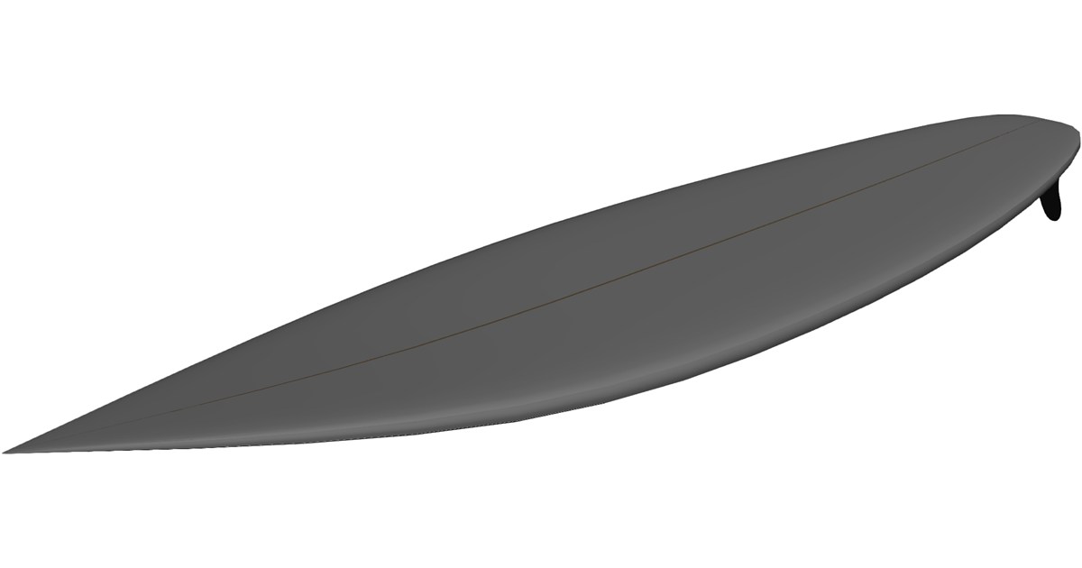 Surfboard 3D Model - 3D CAD Browser