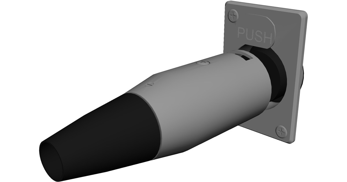XLR Male Plug and Female Socket 3D Model - 3D CAD Browser