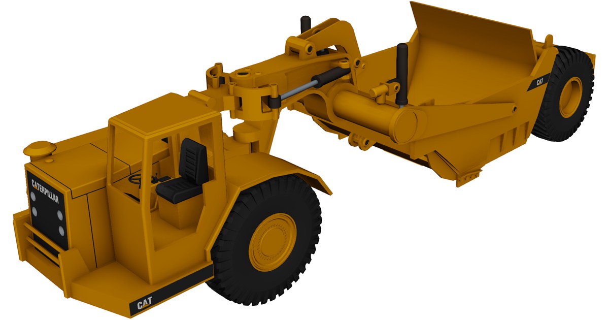 Caterpillar Grader 3D Model - 3D CAD Browser