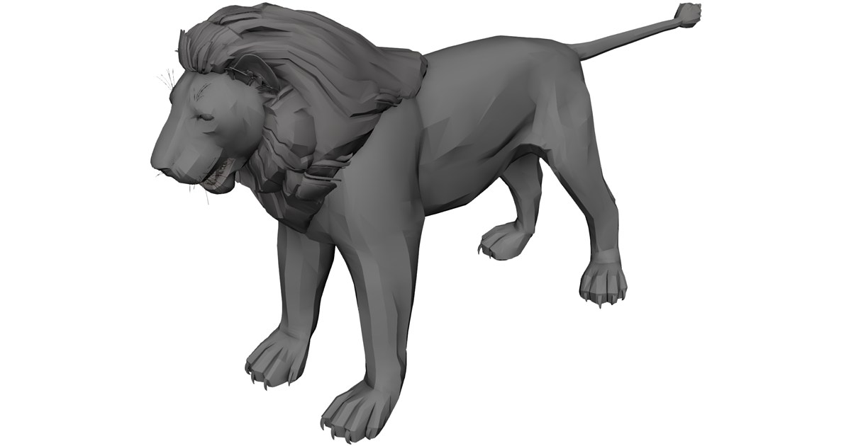 Lion 3D Model - 3D CAD Browser