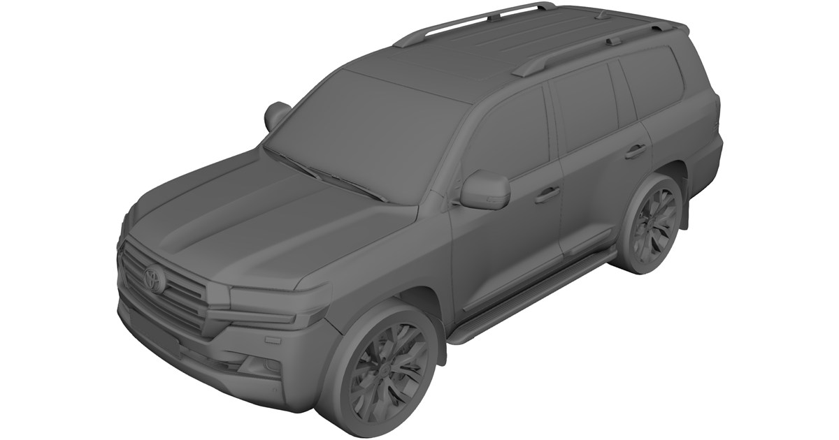 Toyota Land Cruiser 200 3D Model (2016) - 3D CAD Browser