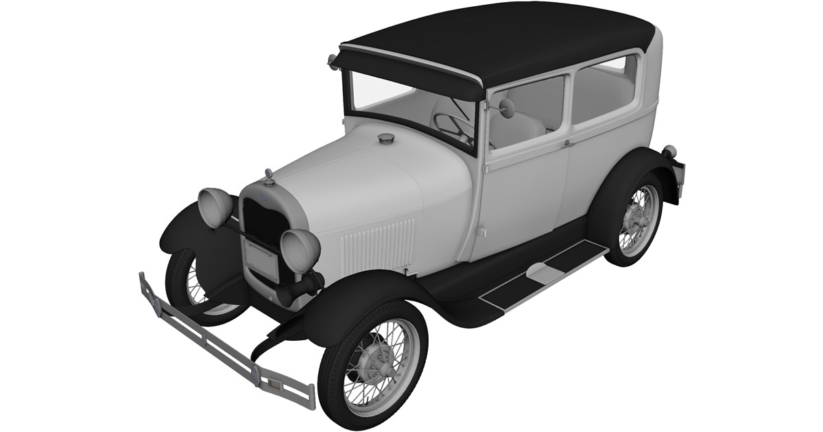 Ford Model A 3D Model (1929) - 3D CAD Browser