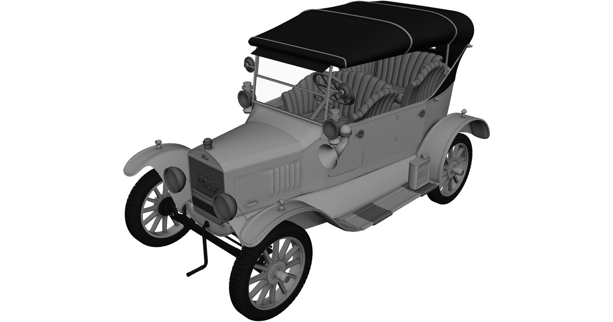 Ford Model T 3D Model (1924) - 3D CAD Browser