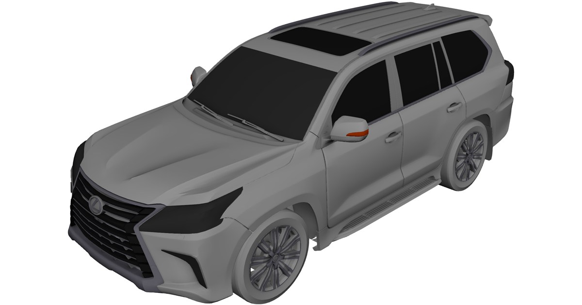 Lexus LX570 3D Model (2016) - 3D CAD Browser