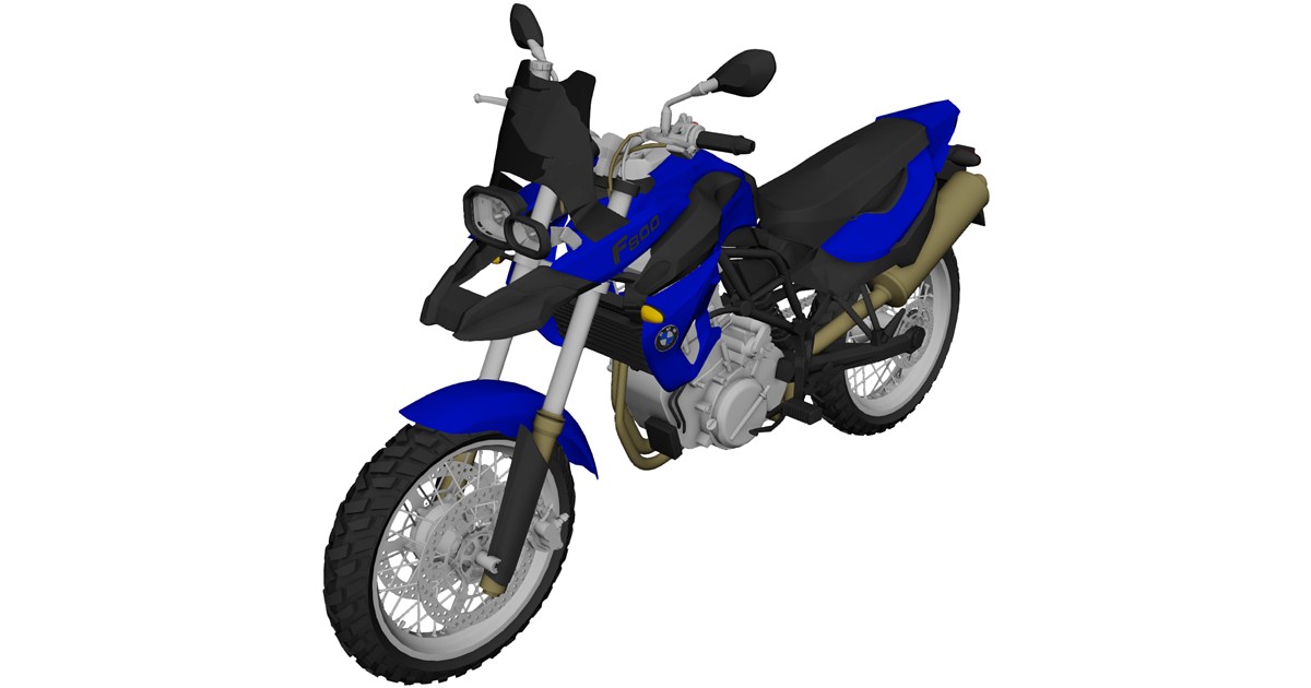 BMW F800 GS 3D Model (2008) - 3D CAD Browser