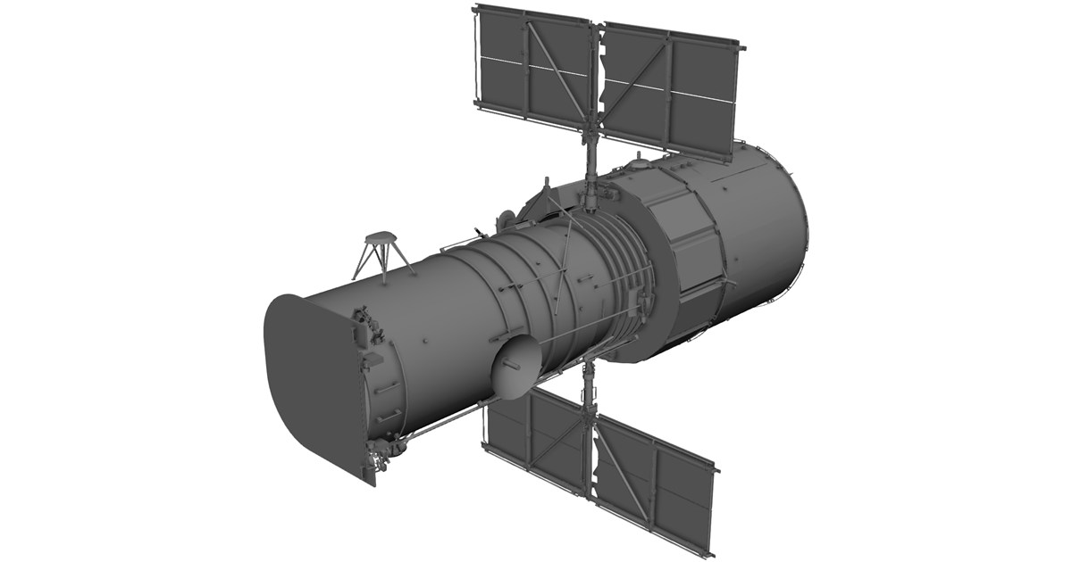 Hubble Space Telescope 3D Model - 3D CAD Browser
