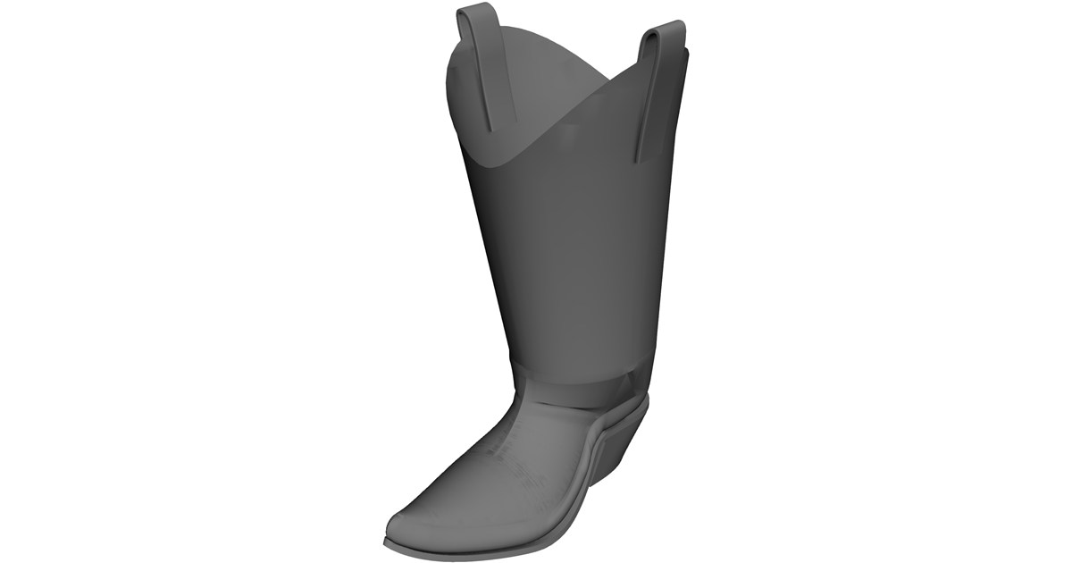 Cowboy Boot 3D Model - 3D CAD Browser