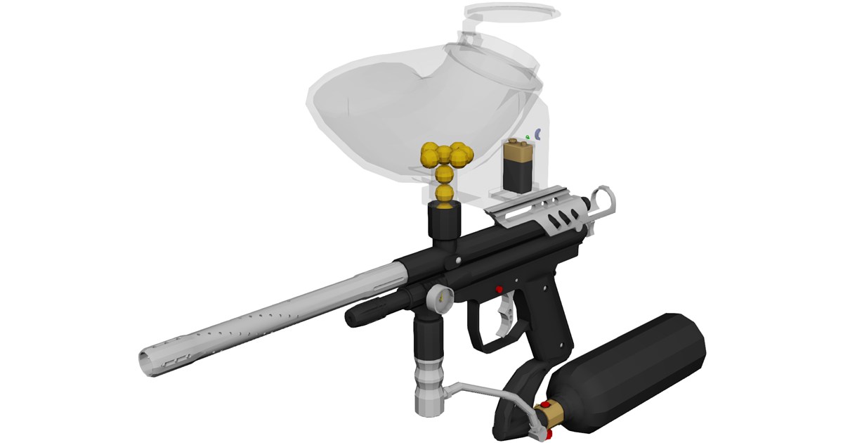 Paintball Gun 3D Model - 3D CAD Browser