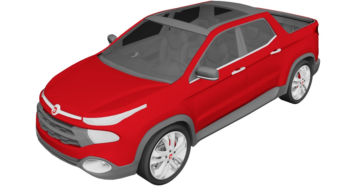 Fiat Toro 3D Model - 3D CAD Browser