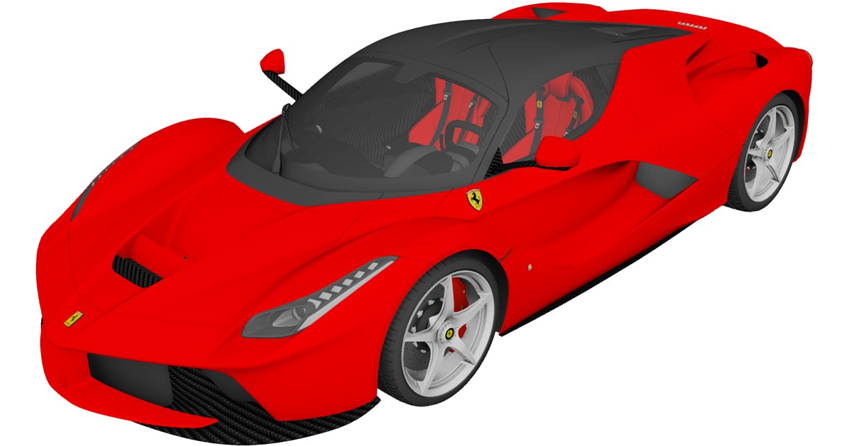 Ferrari LaFerrari 3D Model - 3D CAD Browser