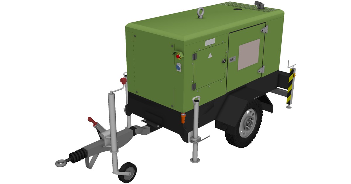 Generator 3D Model - 3D CAD Browser