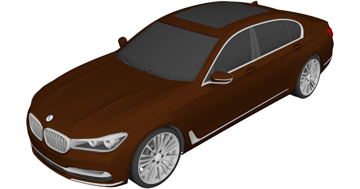 BMW 750Li 3D Model (2016) - 3D CAD Browser