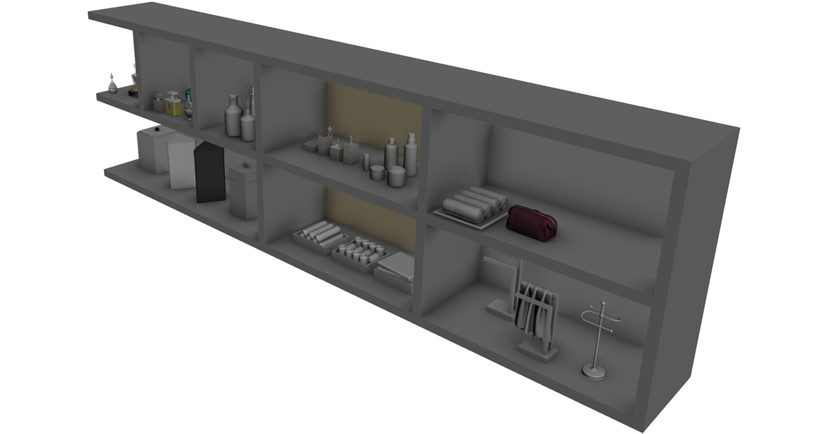 Bathroom Cabinet 3D Model - 3D CAD Browser