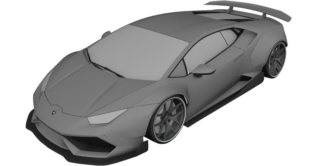 Lamborghini Huracan 3D Model (2017) - 3D CAD Browser