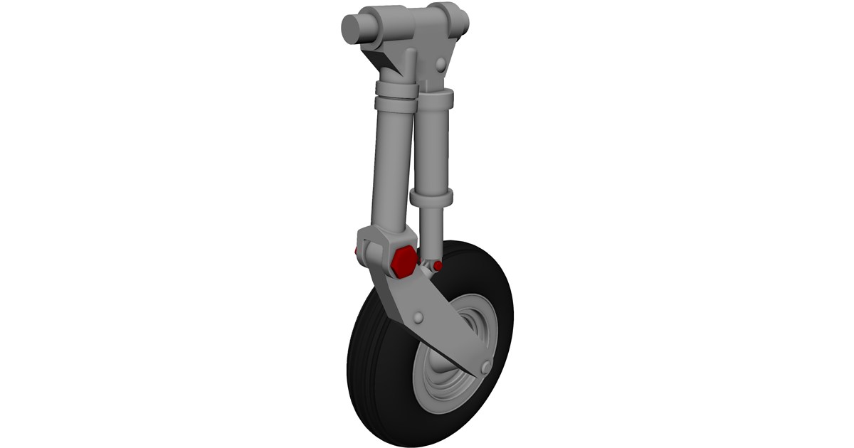 IAR 99 Main Landing Gear 3D Model - 3D CAD Browser