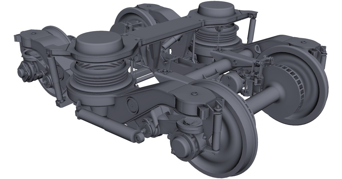 Train Bogie Y32 CAD Model - 3D CAD Browser