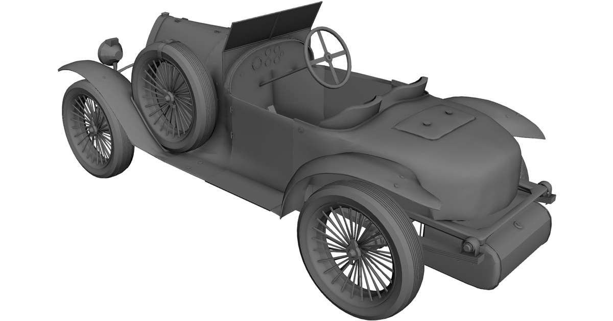 Bugatti Type 18 3D Model (1914) - 3D CAD Browser