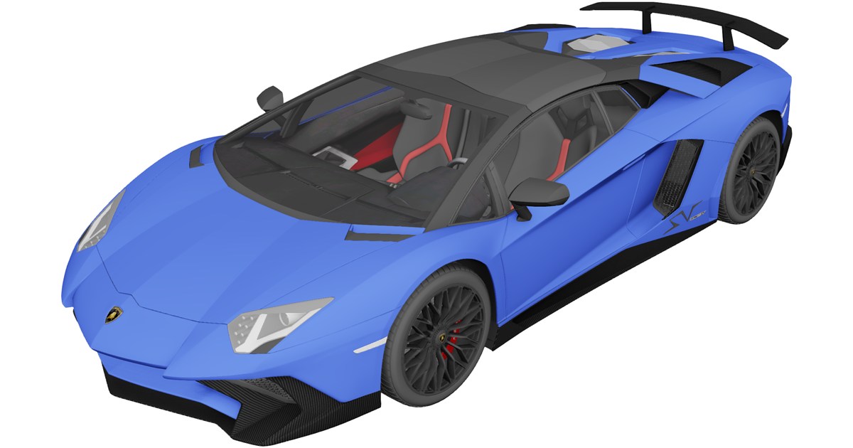 Lamborghini Aventador LP750-4 SV Roadster 3D Model (2016) - 3D CAD Browser
