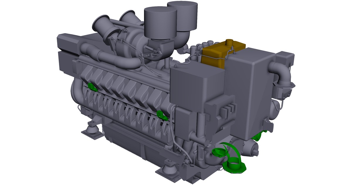 MTU 4000 CAD Model - 3D CAD Browser