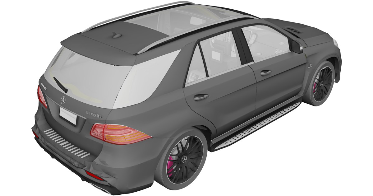 Mercedes-AMG GLE 63 S 4MATIC 3D Model (2016) - 3D CAD Browser