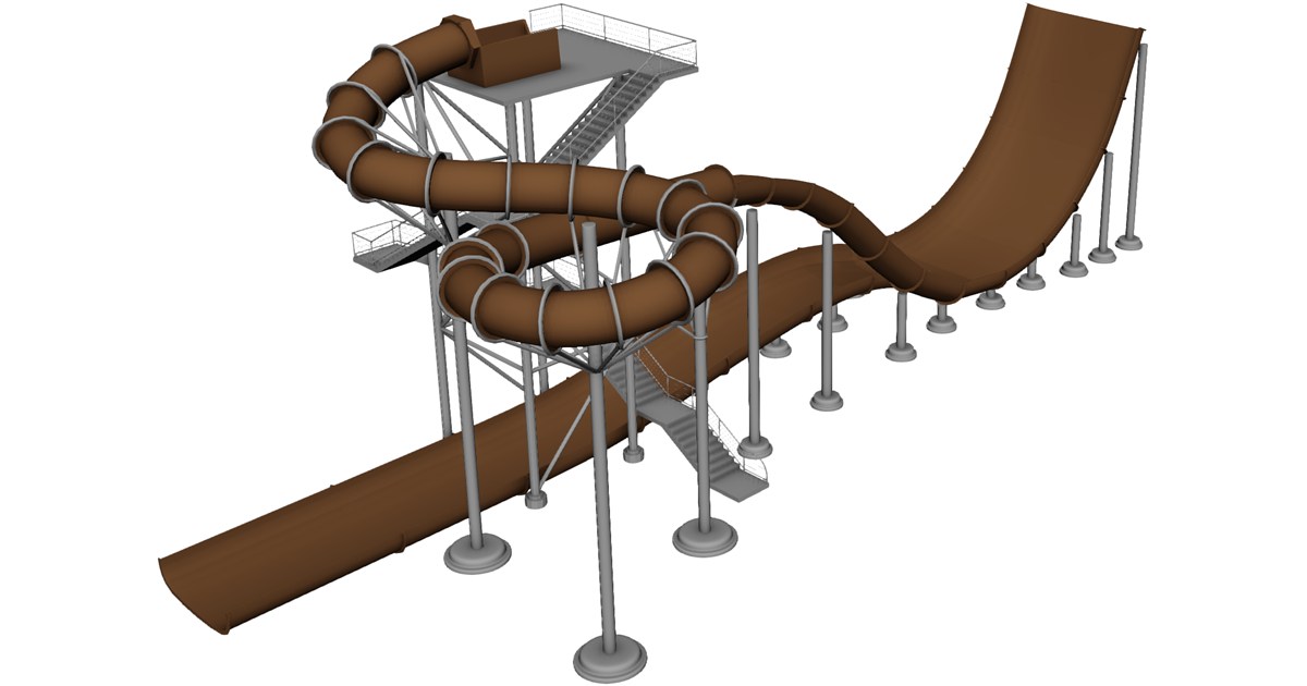 Water Park 3D Model - 3D CAD Browser