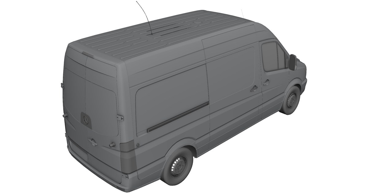Mercedes-Benz Sprinter 3D Model (2014) - 3D CAD Browser