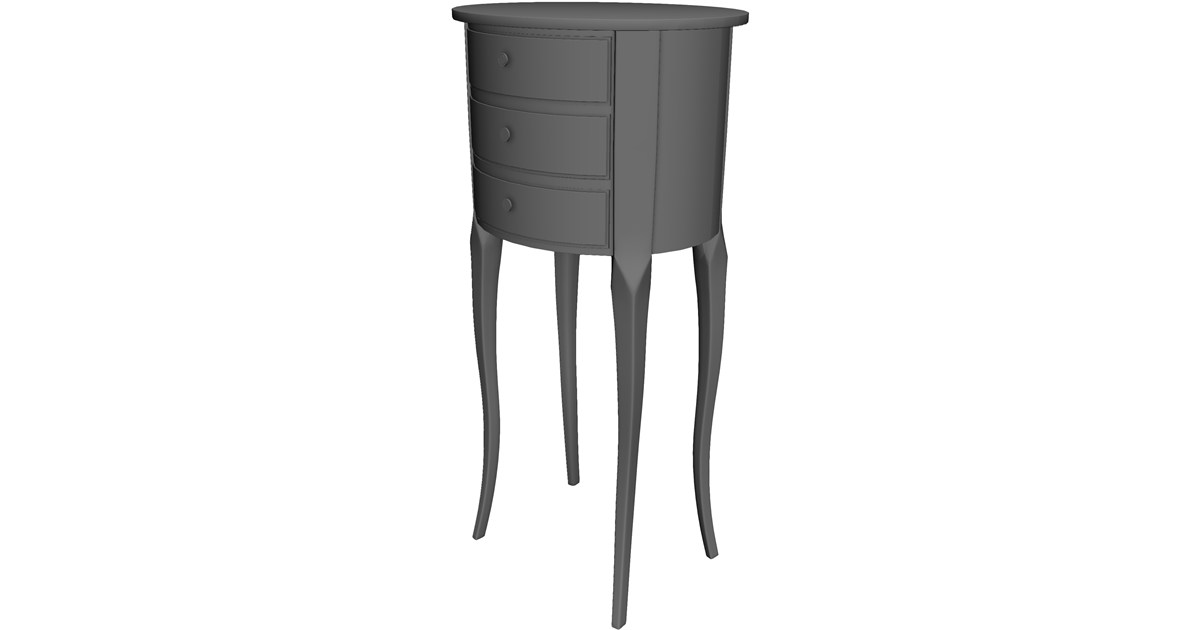 Wooden Antique Table 3D Model - 3D CAD Browser