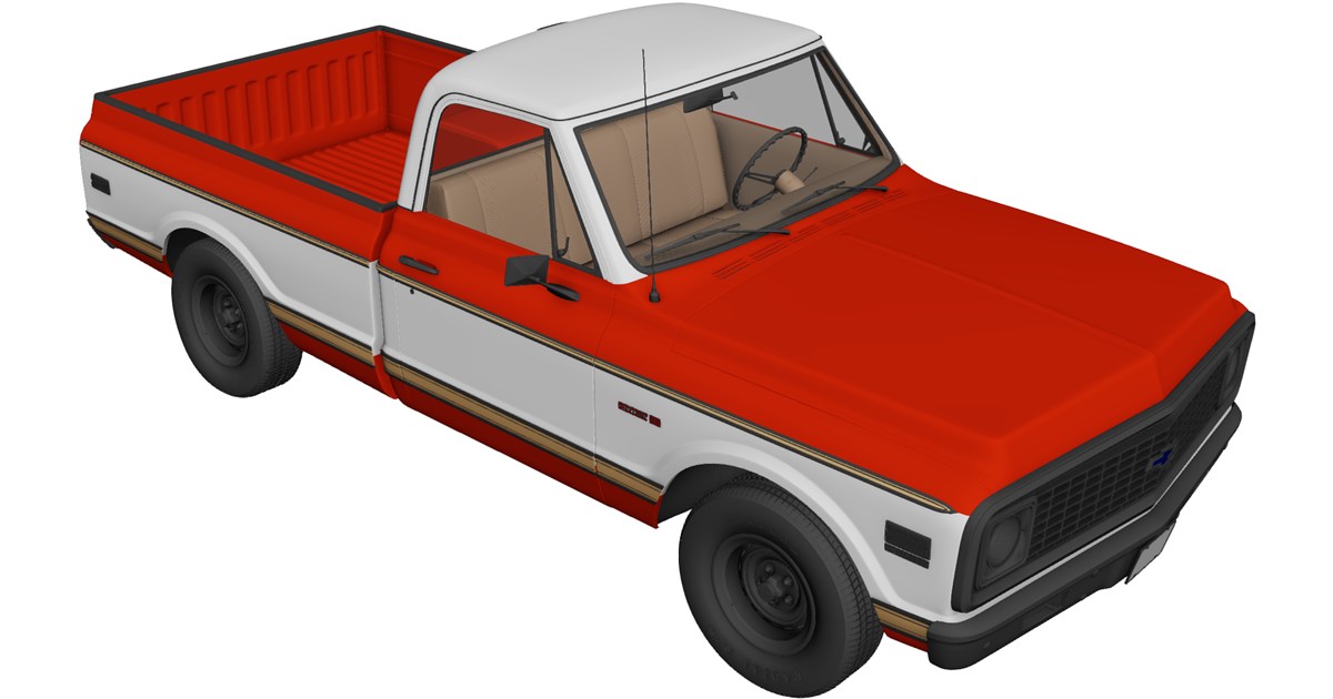 Chevrolet Silverado SS 3D Model (2002) - 3D CAD Browser