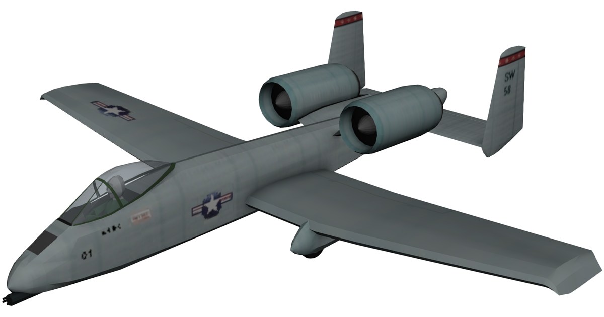 A-10 Thunderbolt II 3D Model - 3D CAD Browser