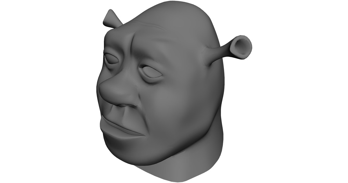 Shrek Head 3D Model - 3D CAD Browser