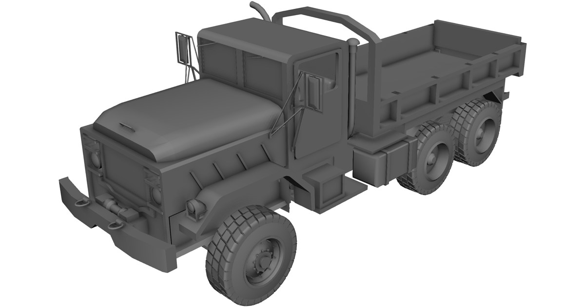 Military Transport Truck 3D Model - 3D CAD Browser