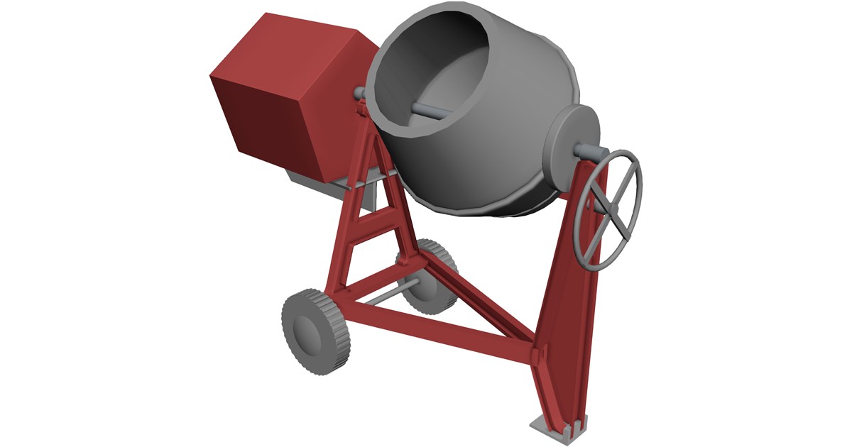 Portable Mixer 3D Model - 3D CAD Browser