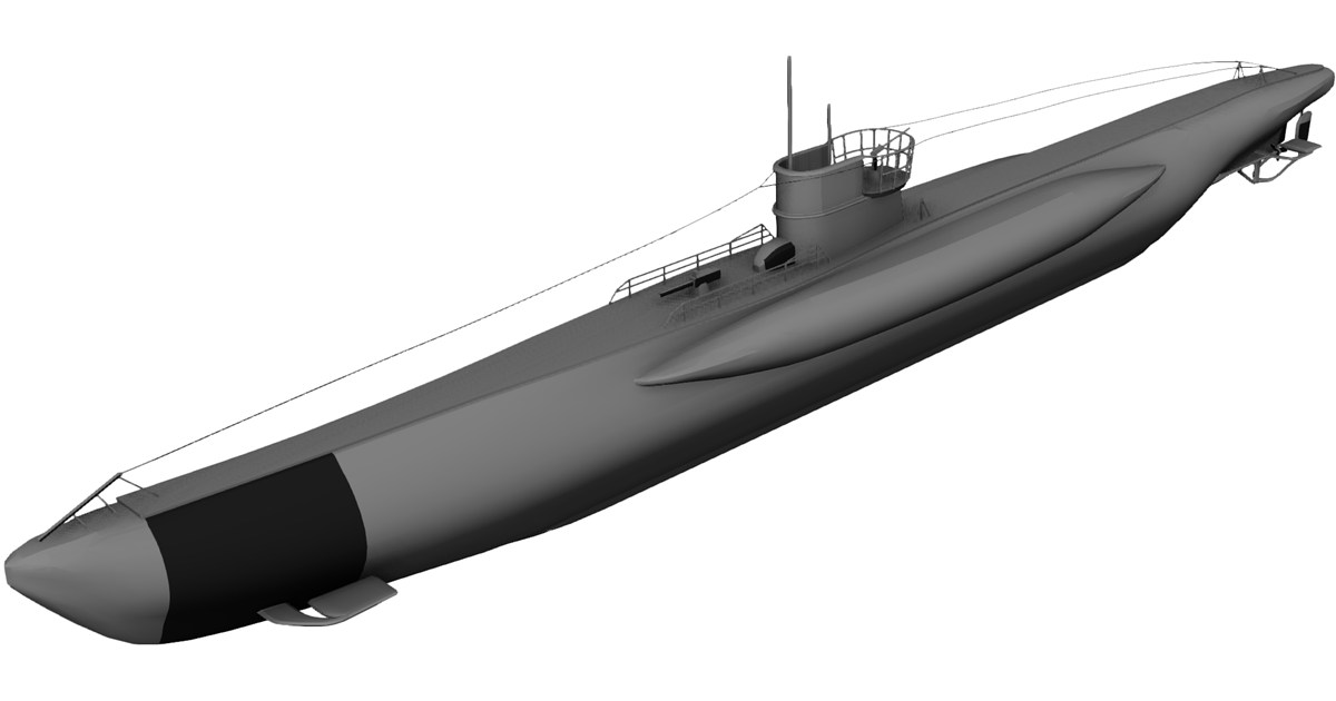 U boot VII 3D Model - 3D CAD Browser