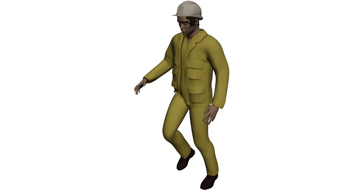 Male Worker Operator CAD Model - 3D CAD Browser