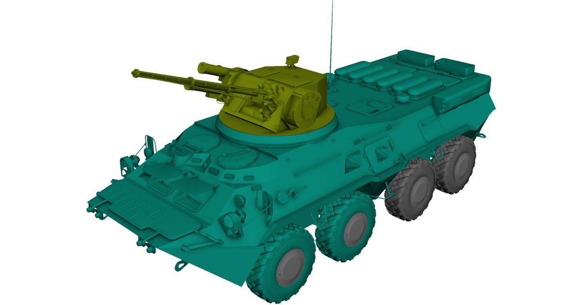 BTR-3E1 3D Model - 3D CAD Browser