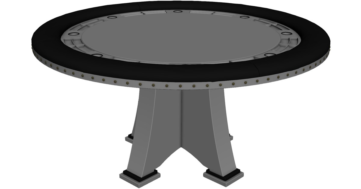 Poker Table 3D Model - 3D CAD Browser