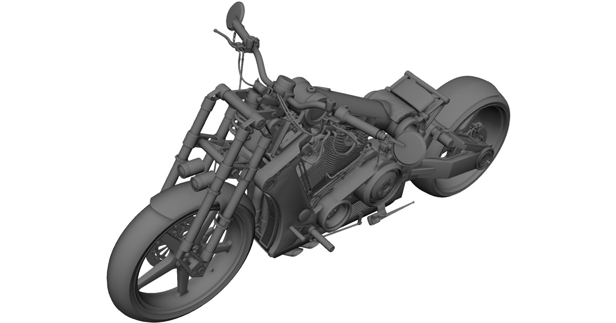 Custom Bike 3D Model - 3D CAD Browser