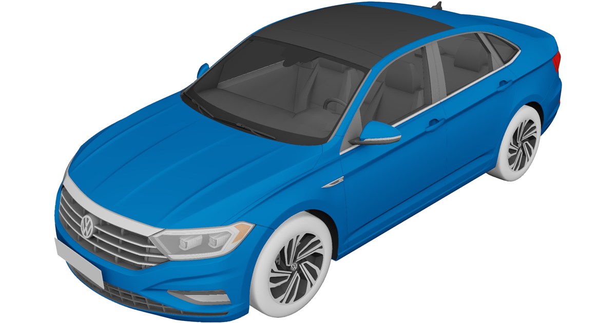 Volkswagen Jetta SEL 3D Model (2019) - 3D CAD Browser