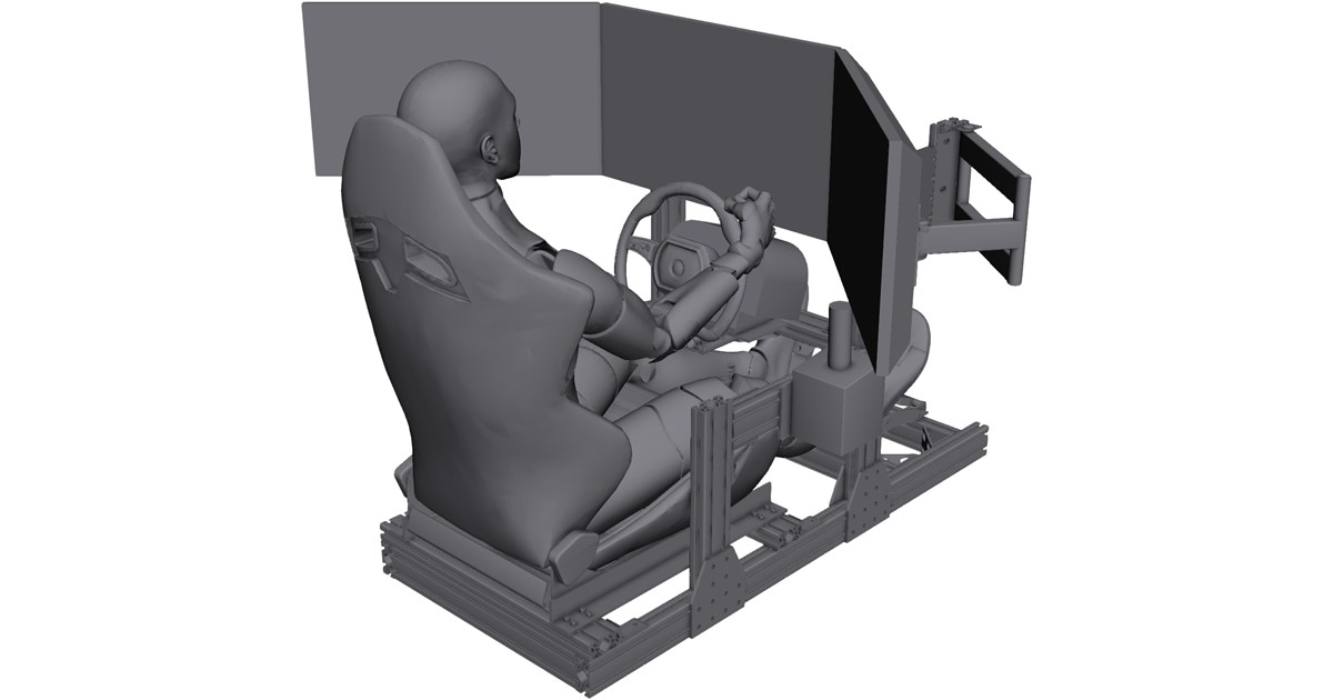 Sim Racing Rig CAD Model - 3D CAD Browser