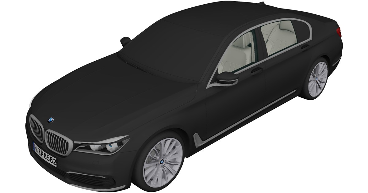 BMW 7-Series 3D Model (2016) | 3D CAD Browser