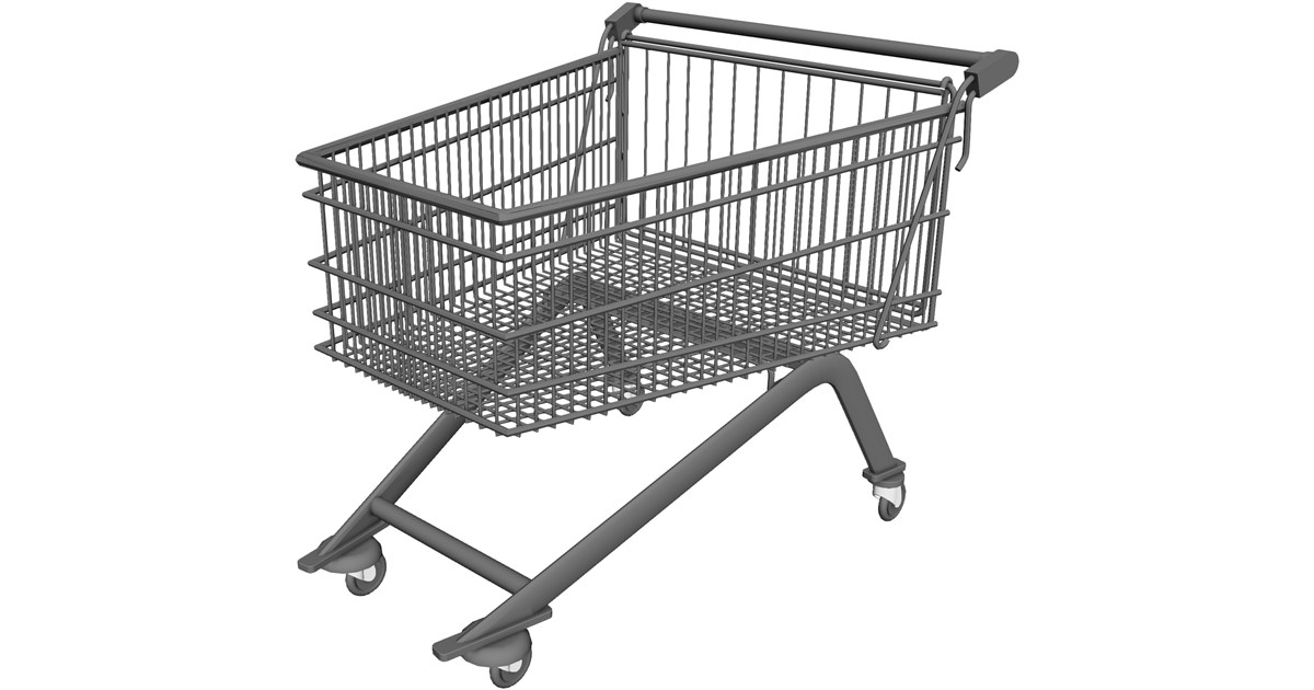 Shopping Cart Free 3D Model - 3D CAD Browser