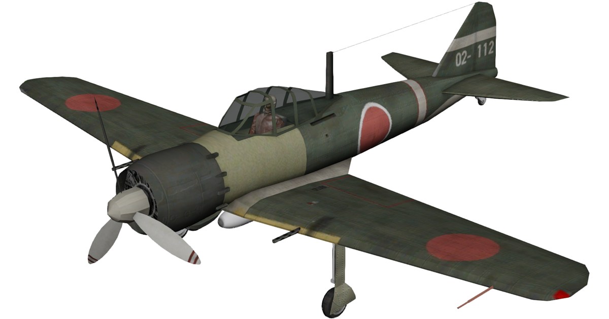 Mitsubishi A6M Zero 3D Model - 3D CAD Browser