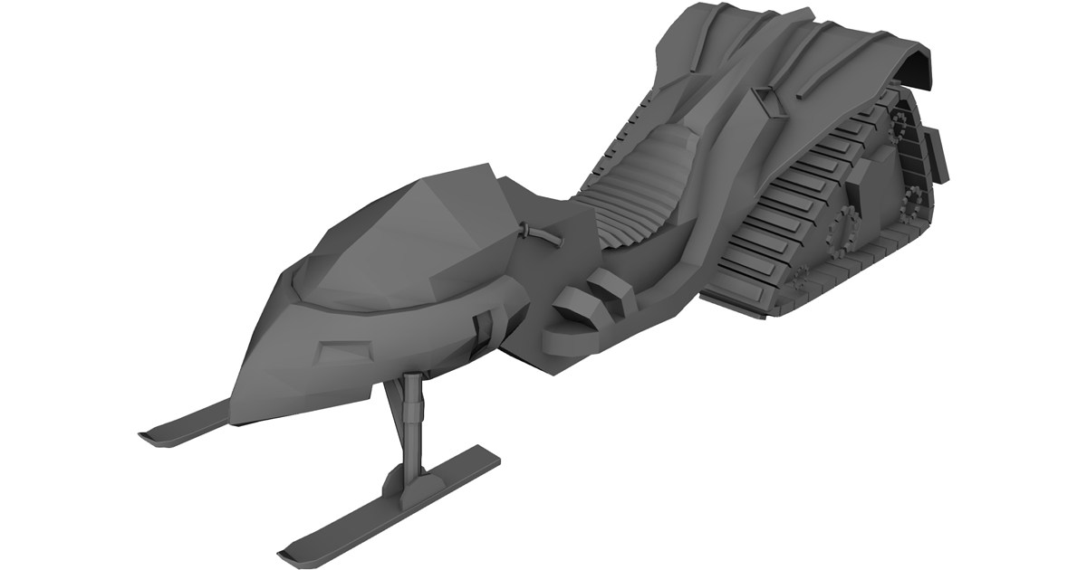 Snowmobile Concept 3D Model - 3D CAD Browser