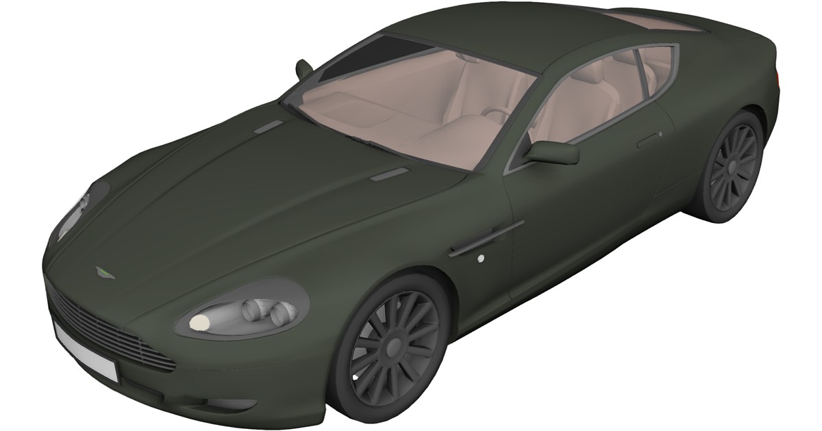 Aston Martin DB9 3D Model - 3D CAD Browser