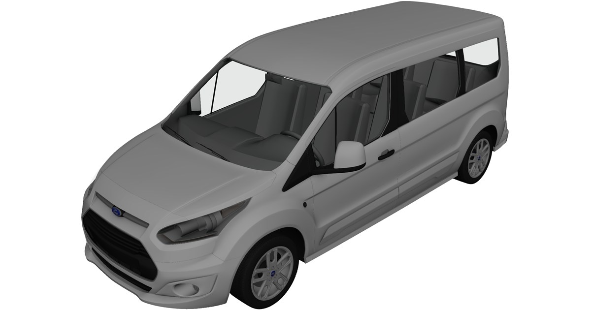 Ford Tourneo Connect 3D Model (2014) - 3D CAD Browser